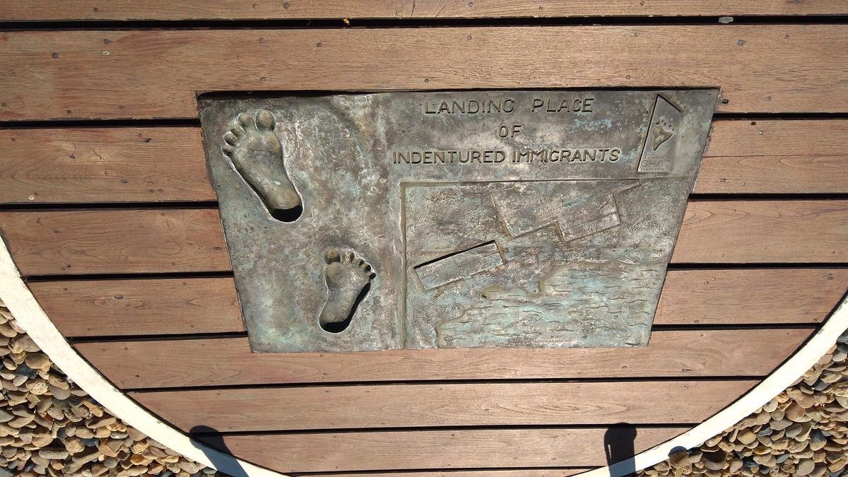 First_footprints_at_Aapravasi_ghat_museum_Port_Louis_Mauritius (1 ...